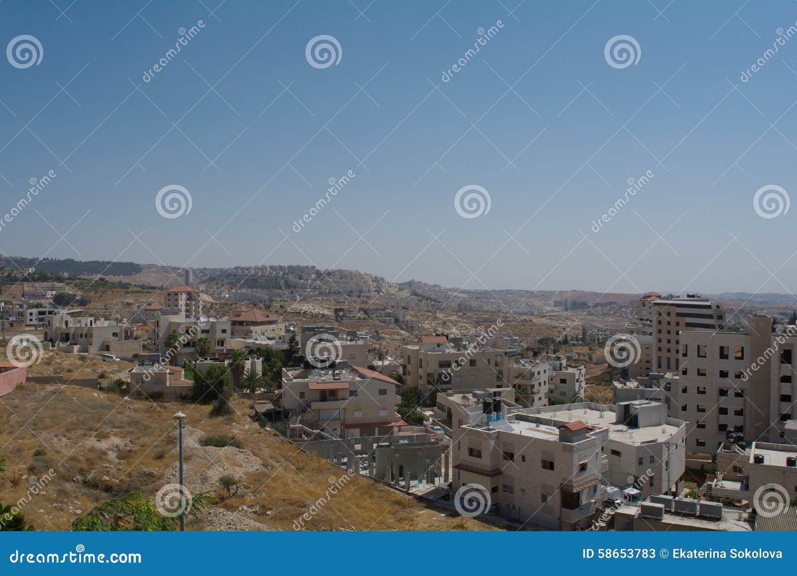 Modern Palestinian city stock image. Image of famous - 58653783