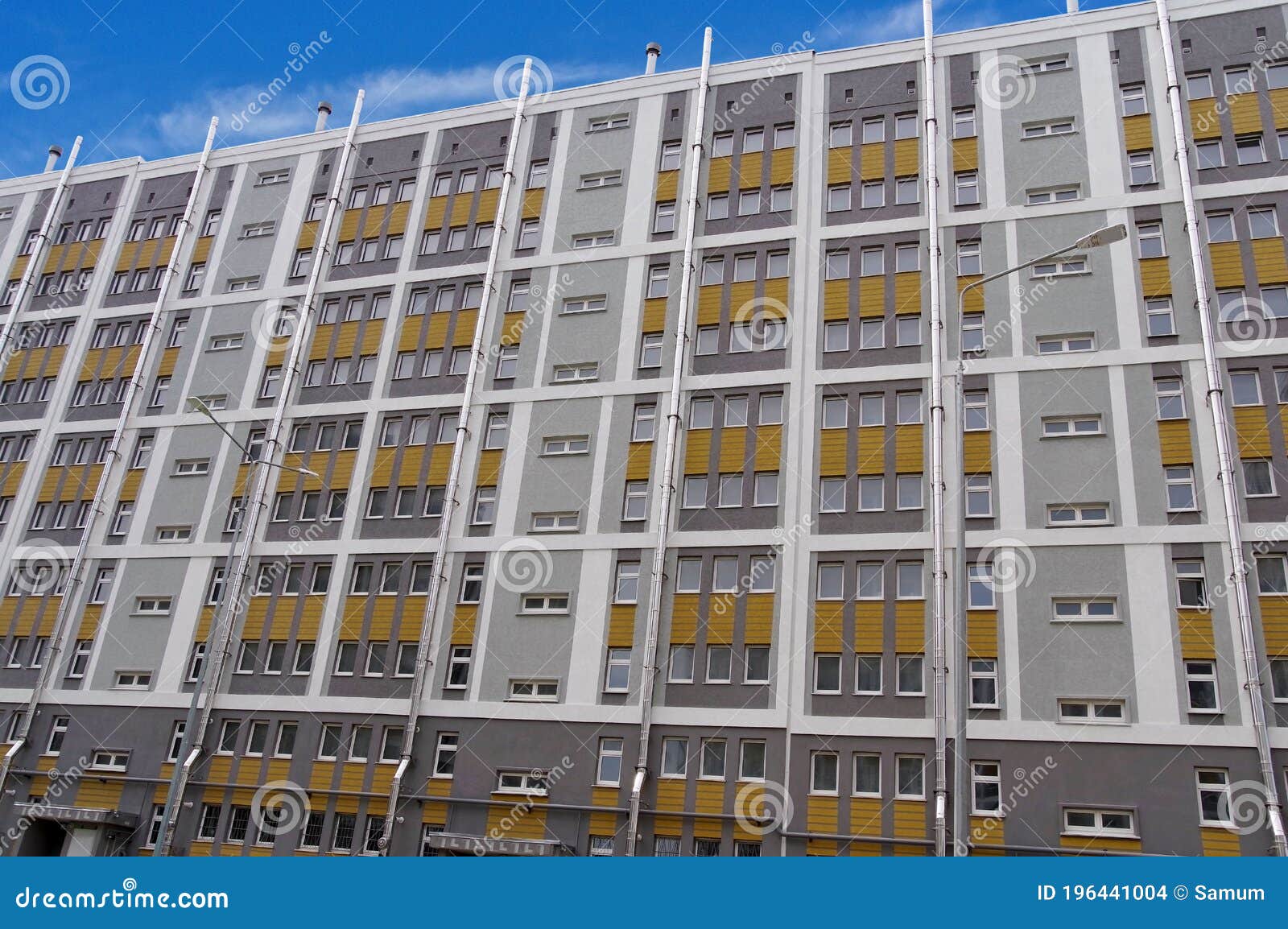 Modern Panel Apartment Building Stock Photo - Image of city, urban ...