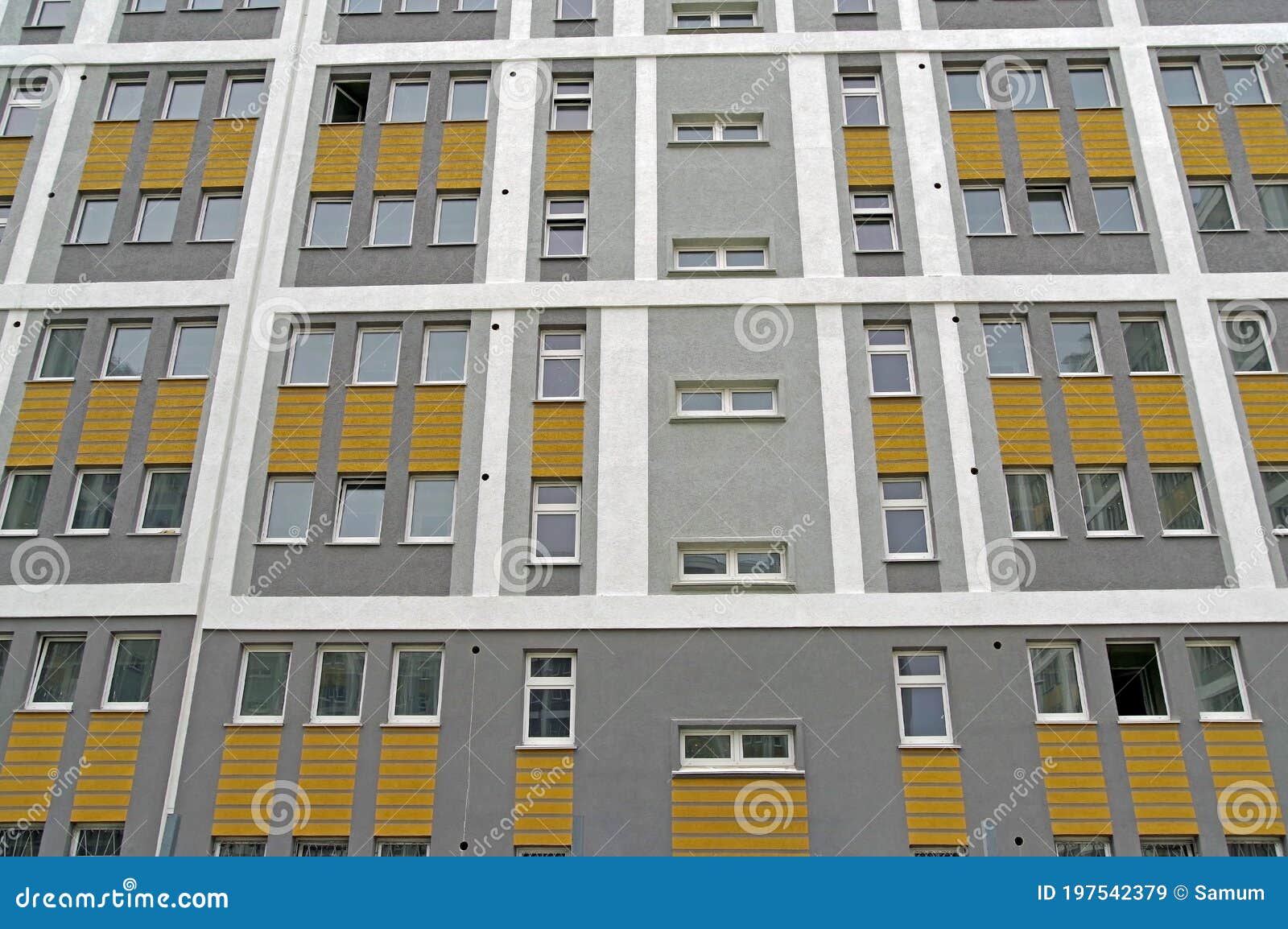 Modern Panel Apartment Building Stock Image - Image of apartment ...