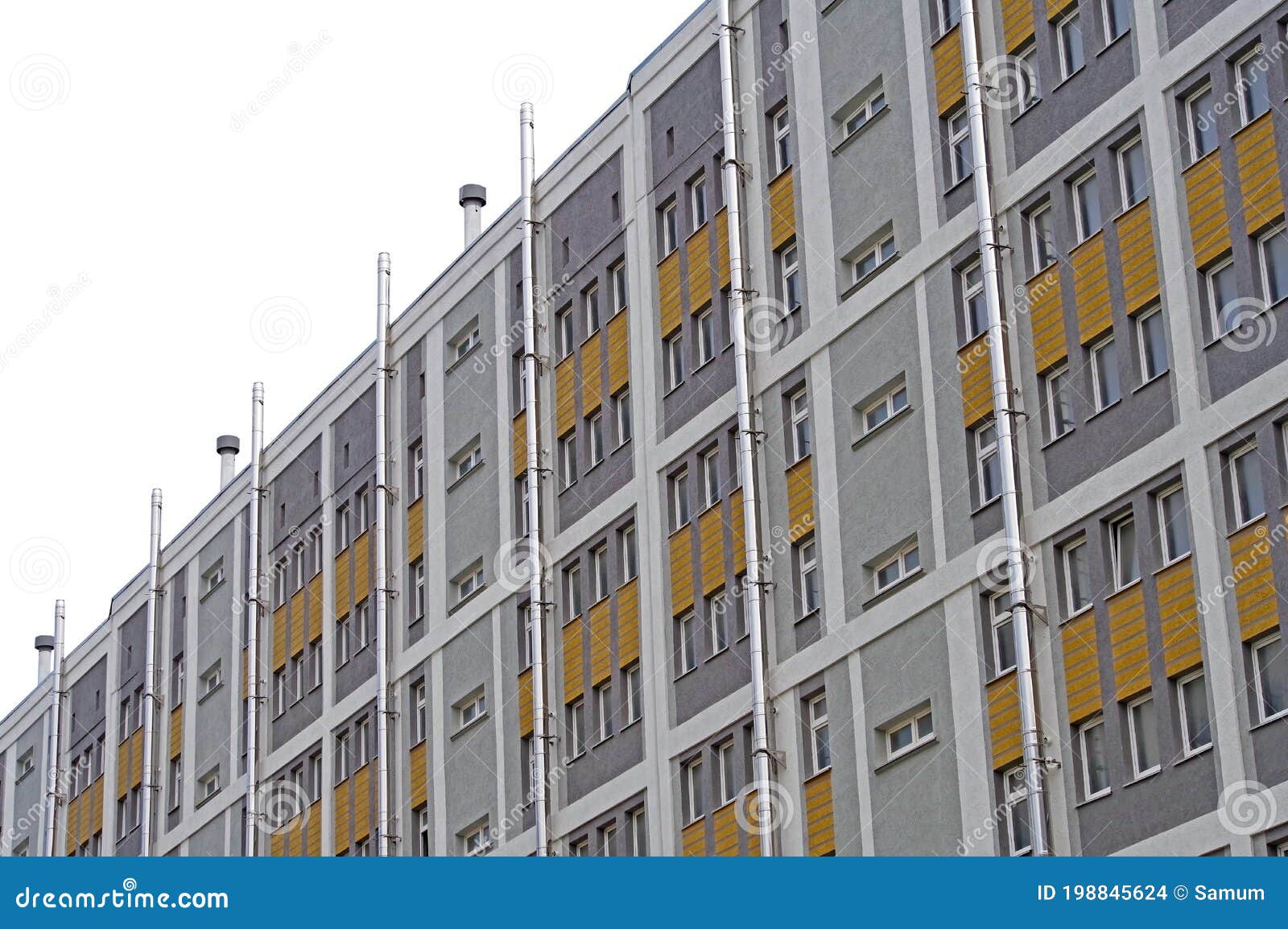 Modern Panel Apartment Building Stock Photo - Image of sunny, house ...