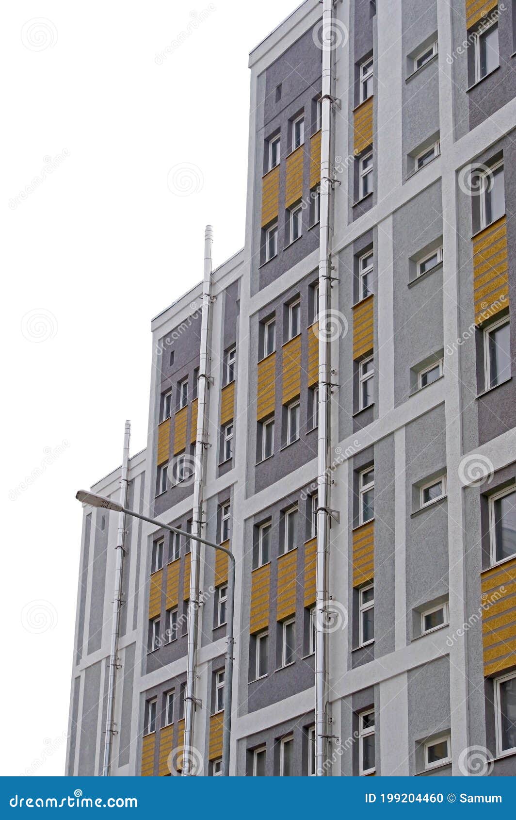 Modern Panel Apartment Building Stock Photo - Image of multi ...