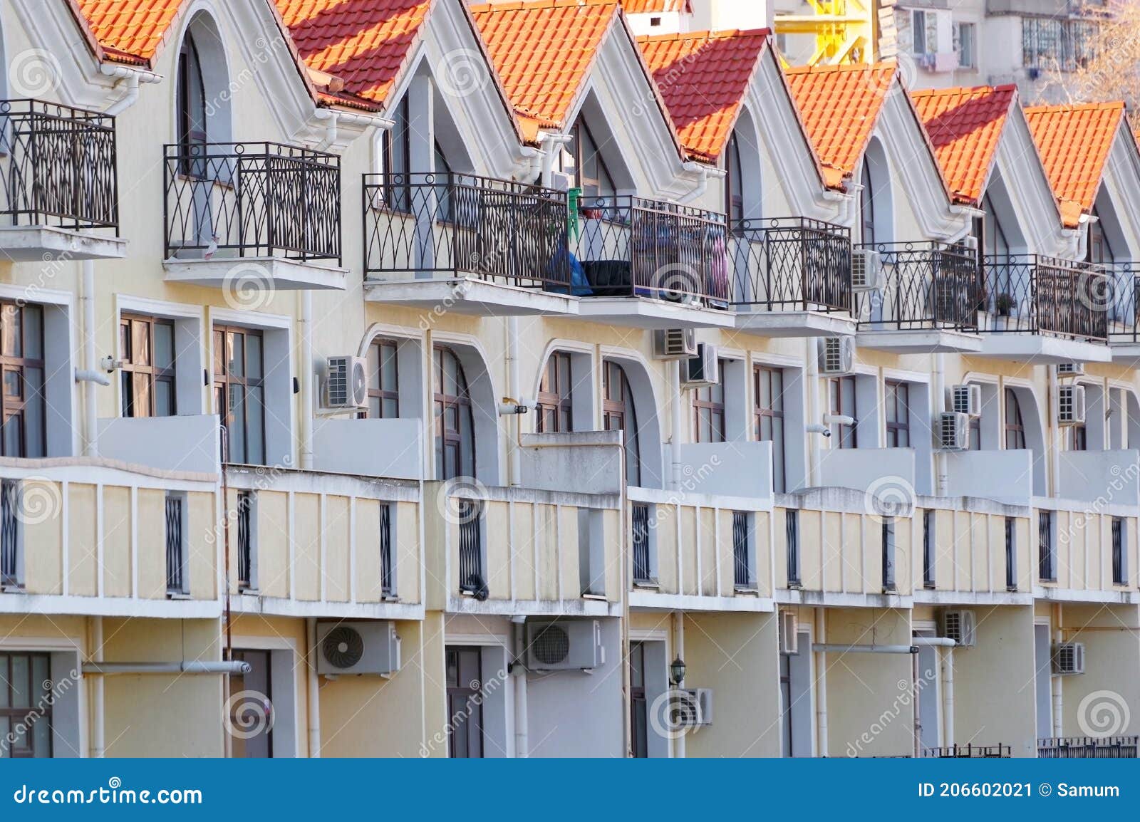 Modern Panel Apartment Building Stock Image - Image of residential ...