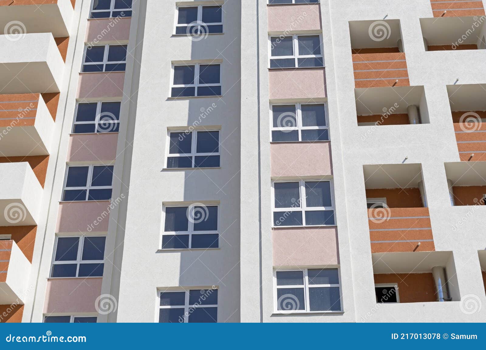 Modern Panel Apartment Building Stock Photo - Image of residential ...