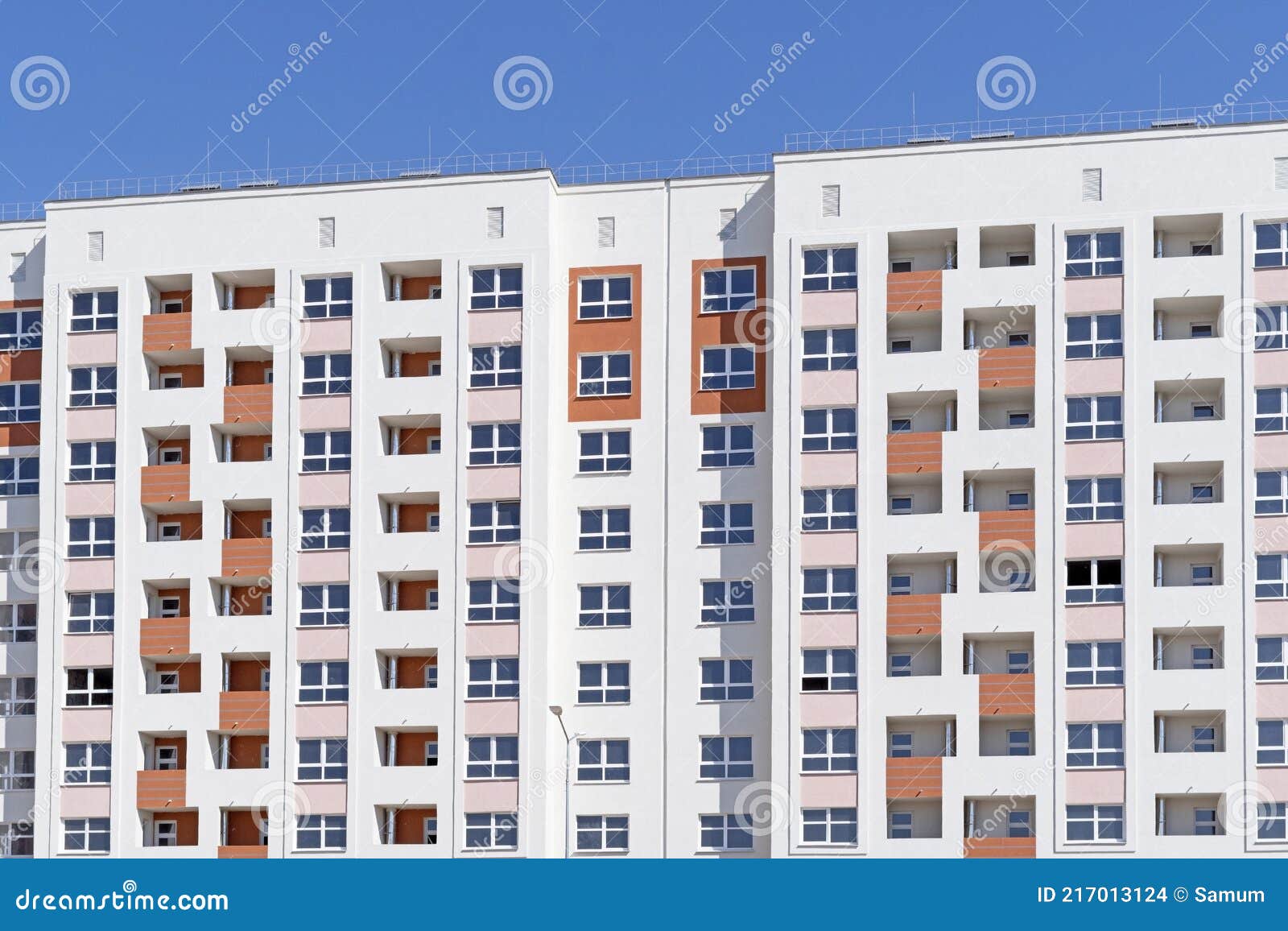 Modern Panel Apartment Building Stock Photo - Image of multistory ...