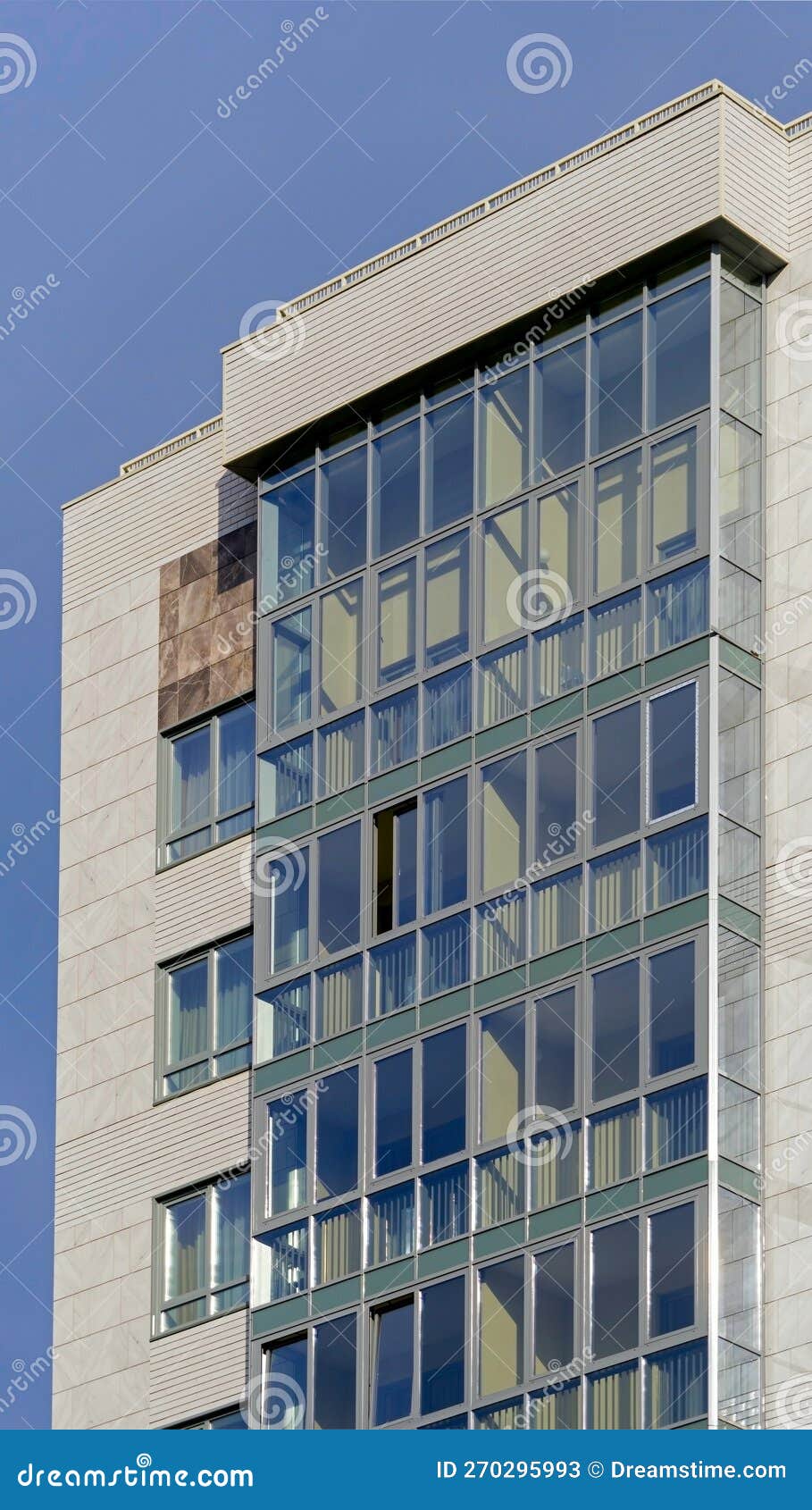 Modern Panel Apartment Building Stock Image - Image of high, office ...