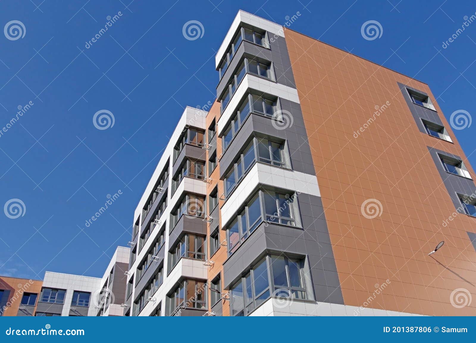 Modern Panel Apartment Building Stock Photo - Image of panel, panels ...