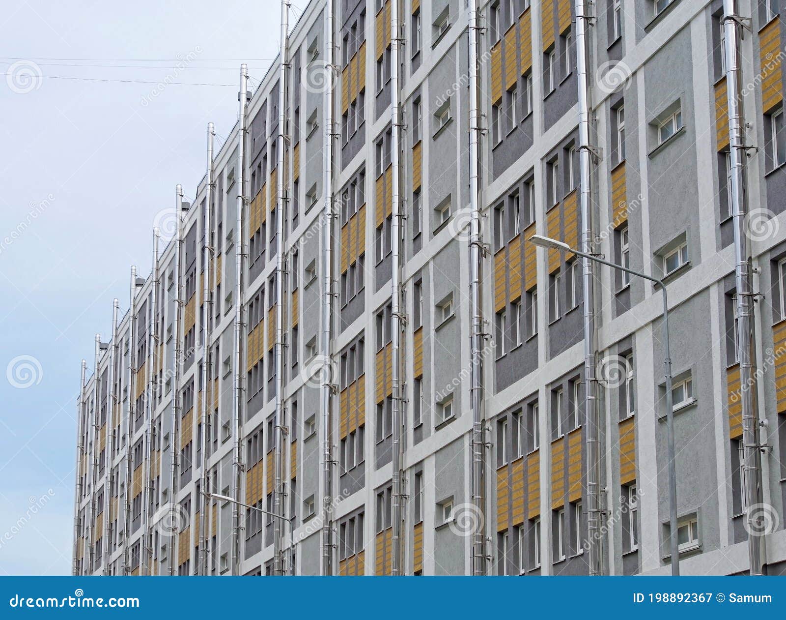 Modern Panel Apartment Building Stock Image - Image of construction ...