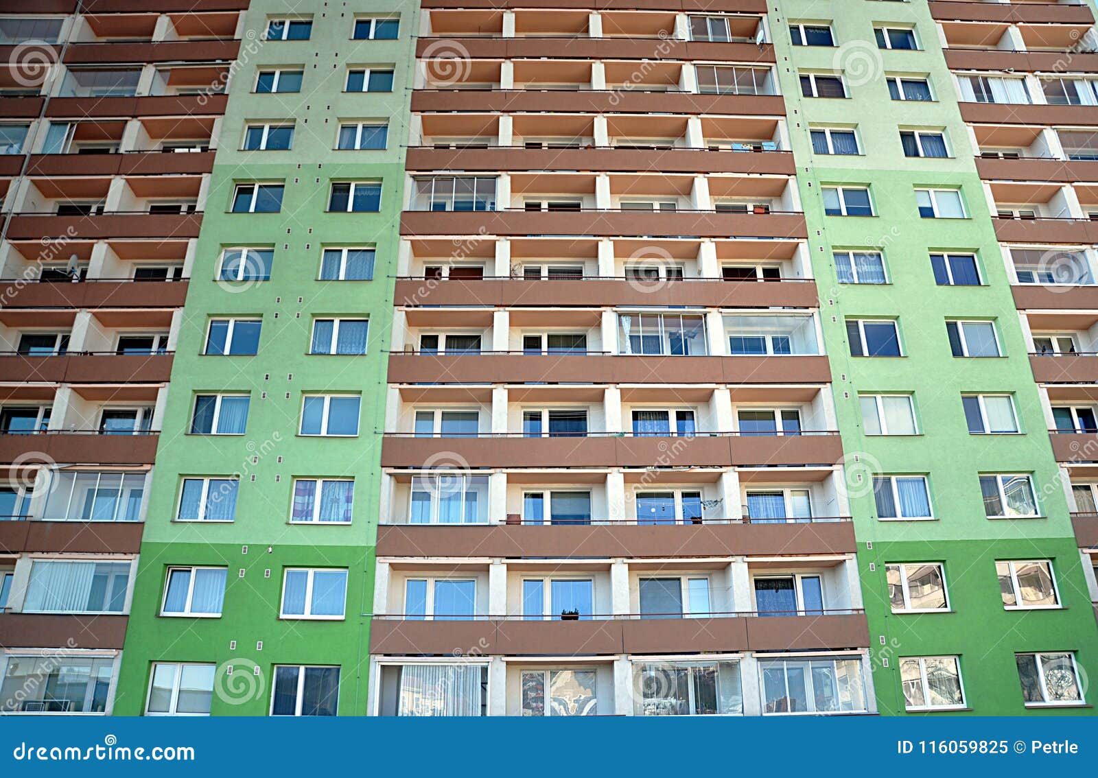 Modern Panel and Housing Estates Stock Image - Image of balcony, view ...