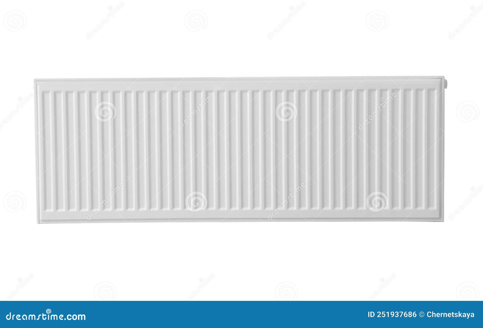 Modern Panel Radiator on White Background. Heating System Stock Photo ...