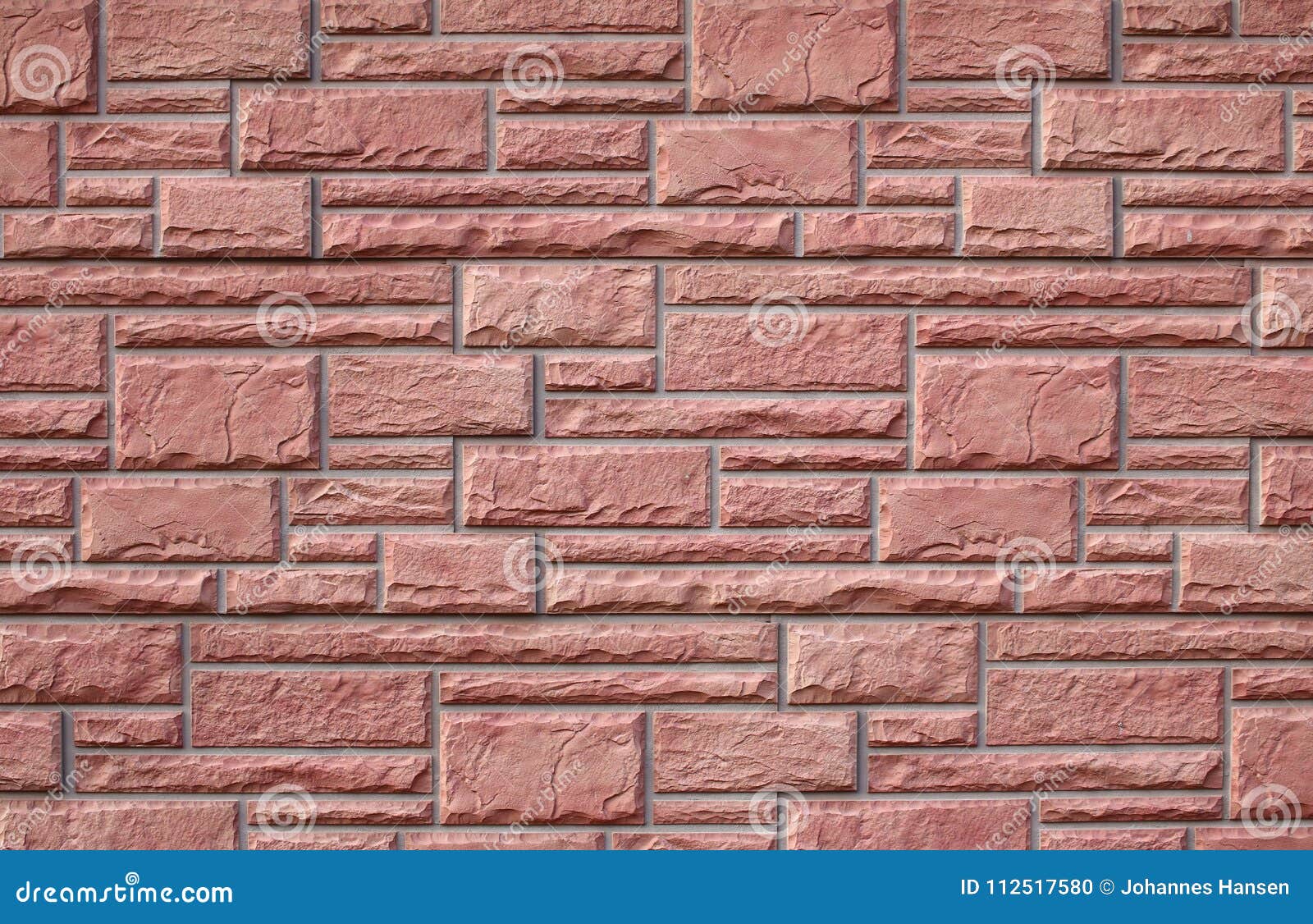 Modern Paneling with a Red Fieldstone Look Stock Photo - Image of ...