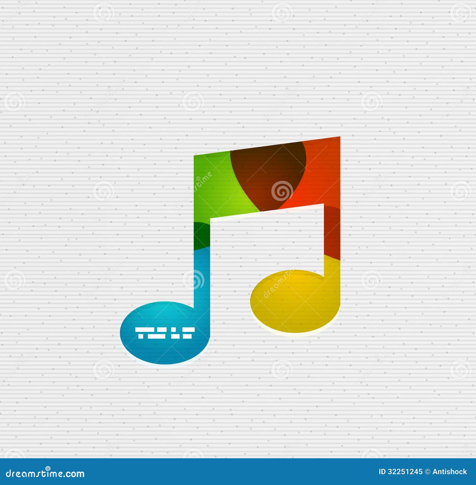Modern Paper Design Music Concept Stock Vector - Illustration of item ...
