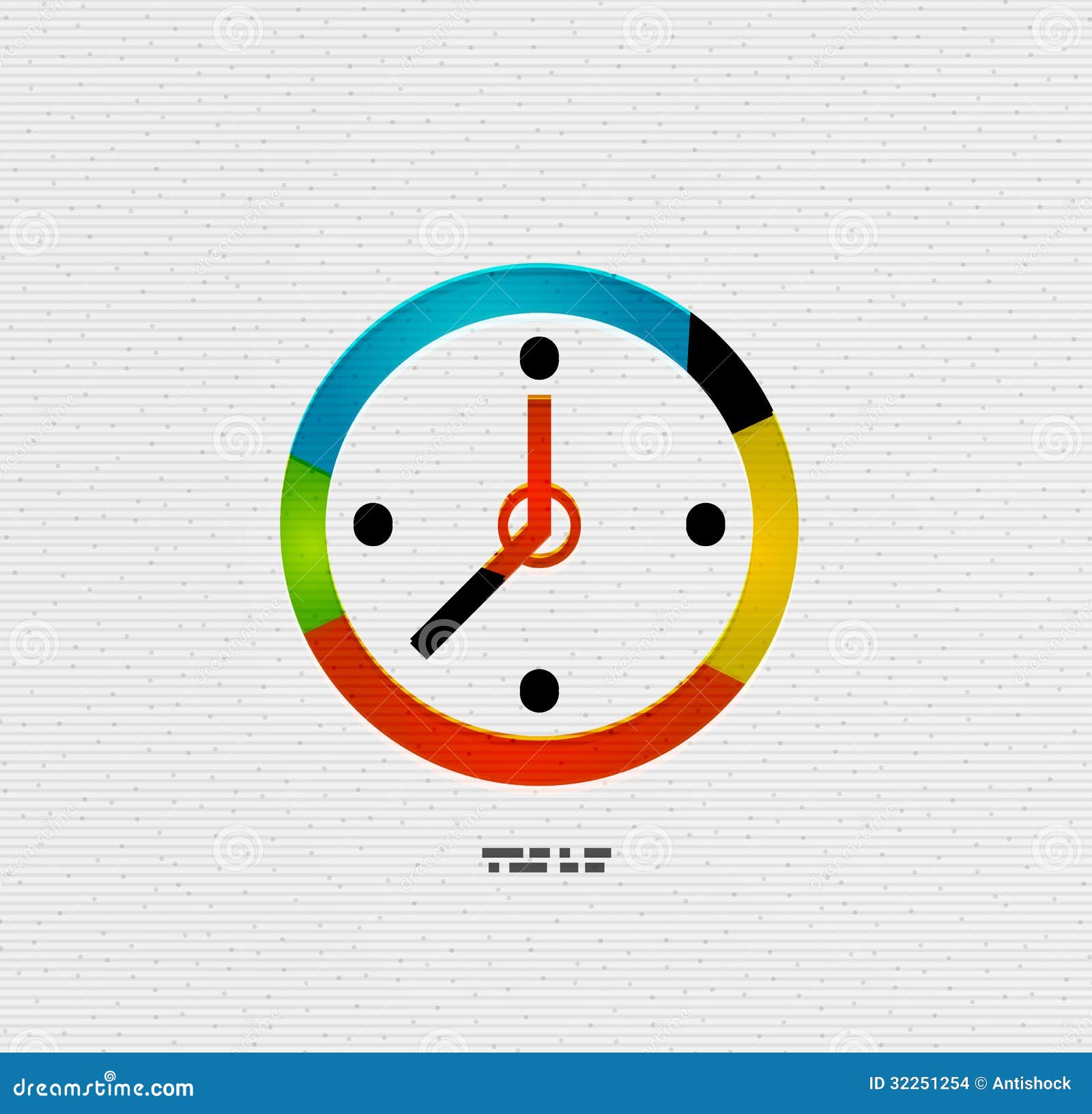 Modern Paper Design Time Concept Stock Vector - Illustration of ...