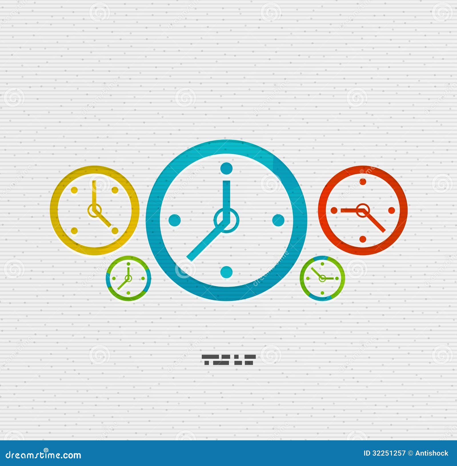 Modern Paper Design Time Concept Stock Vector - Illustration of design ...