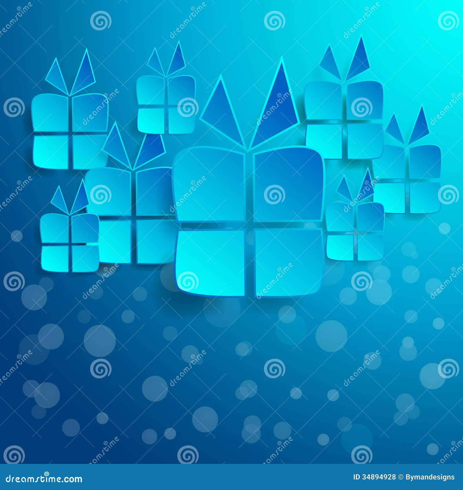 Modern paper gift effect stock illustration. Illustration of effects ...