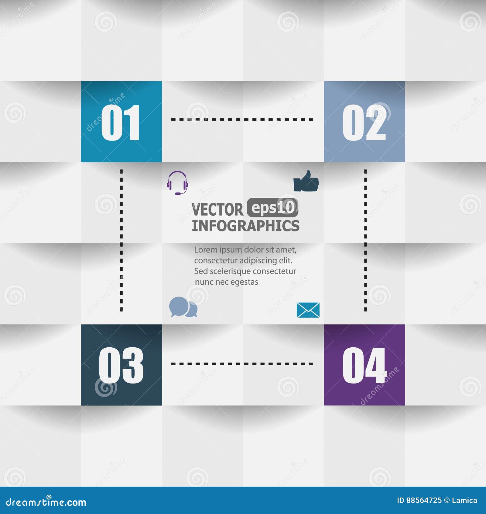 Modern paper infographics stock illustration. Illustration of business ...