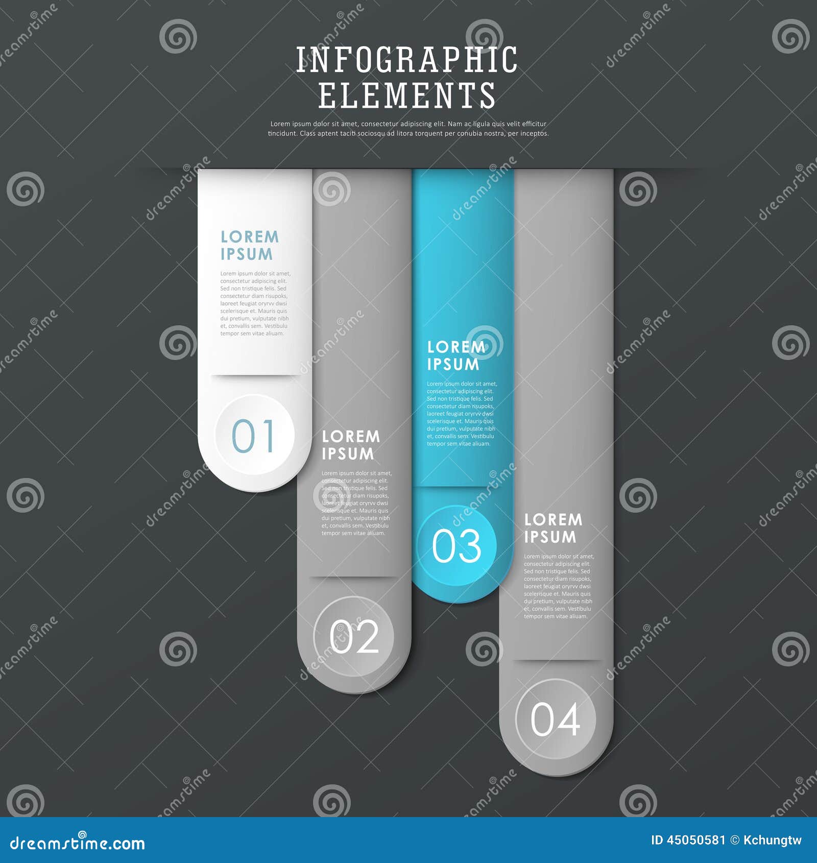 Modern Paper Texture Bookmark Infographic Elements Vector Illustration ...