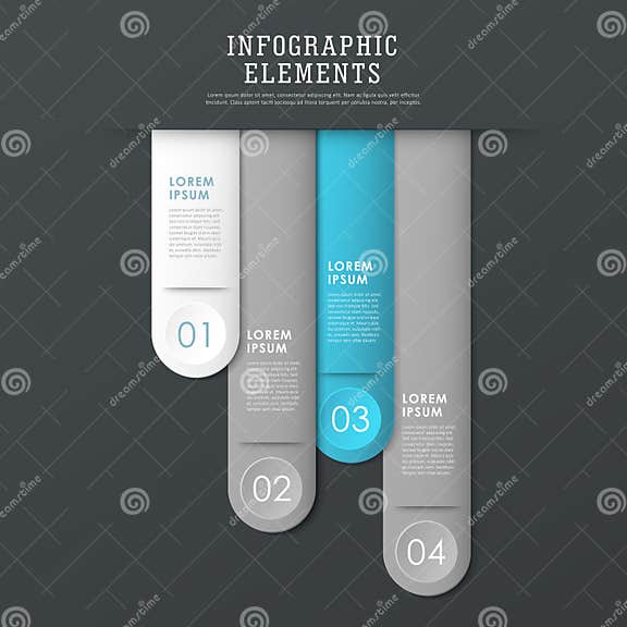 Modern Paper Texture Bookmark Infographic Elements Stock Vector ...