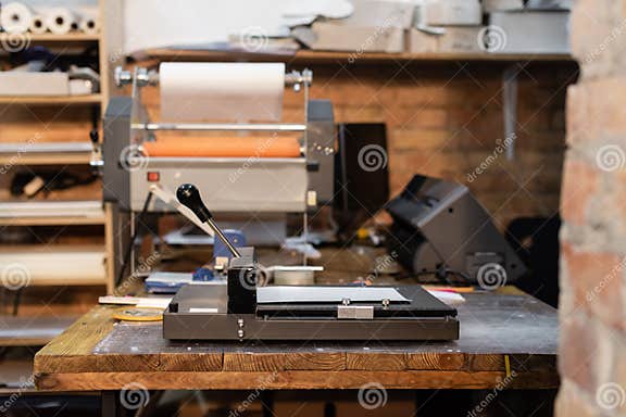 Modern Paper Trimmer and Print Plotter Stock Image - Image of modern ...