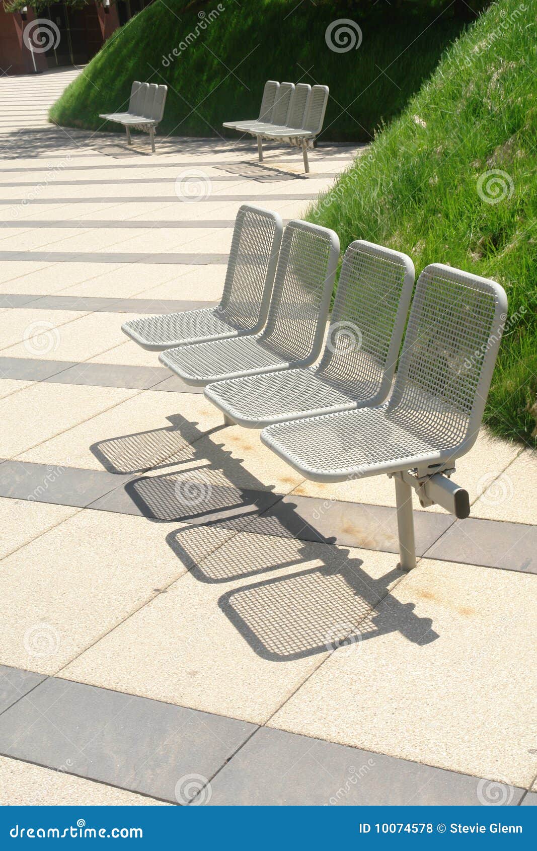Modern Park Benches Stock Photography | CartoonDealer.com #10074578