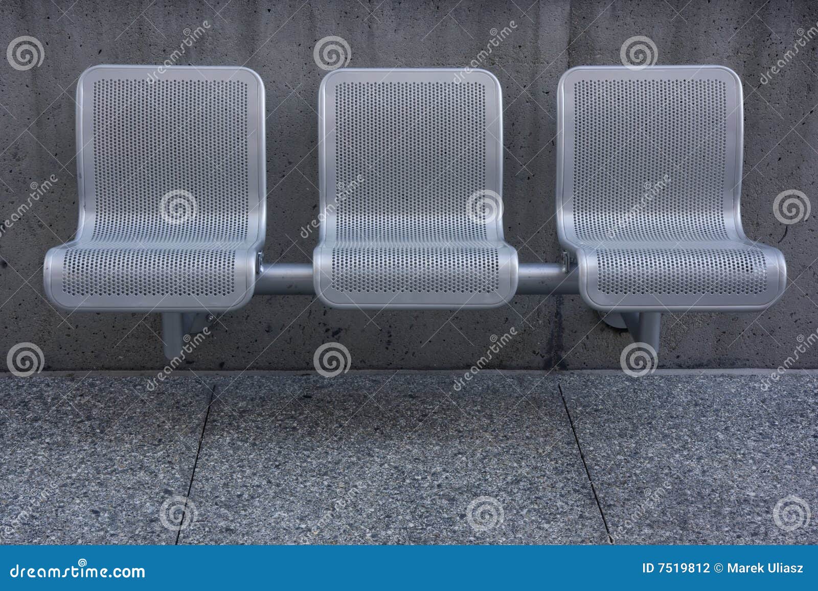 Modern park chairs stock photo. Image of perforated, horizontal - 7519812