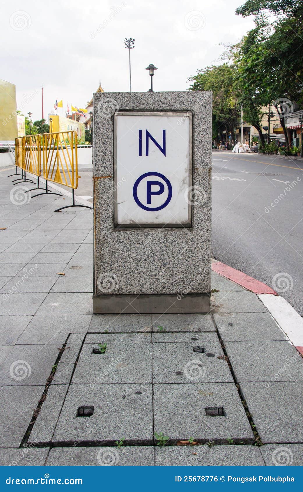 Modern parking sign stock photo. Image of detail, modern - 25678776