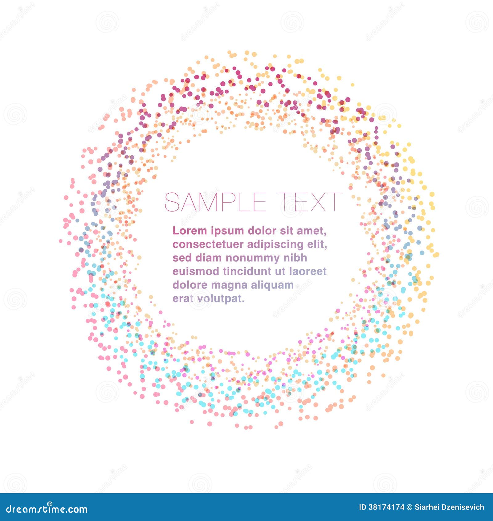 Modern Particle Ring Design Element Stock Vector - Illustration of ...