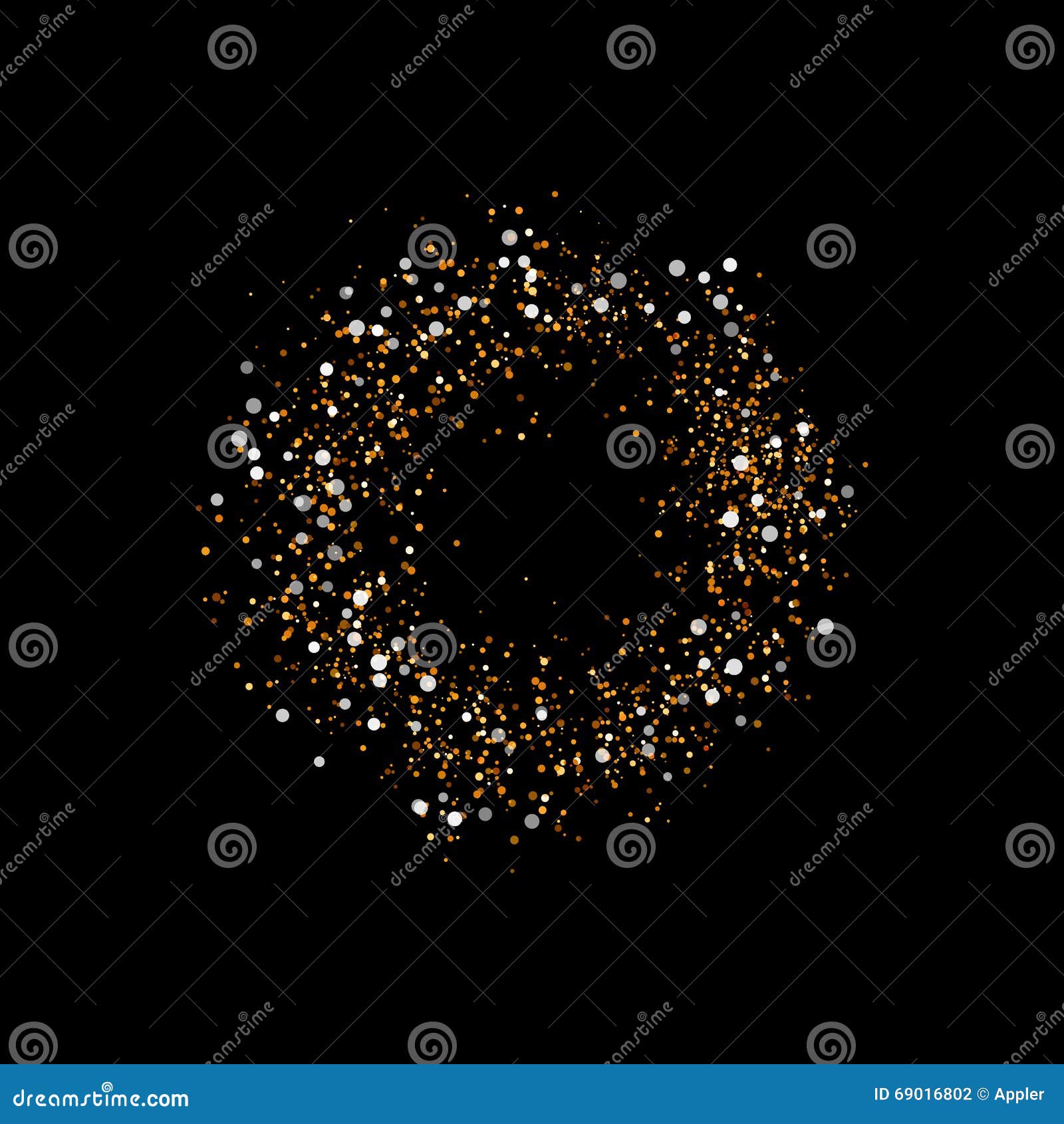 Modern Particle Ring Design Element Stock Vector - Illustration of ...