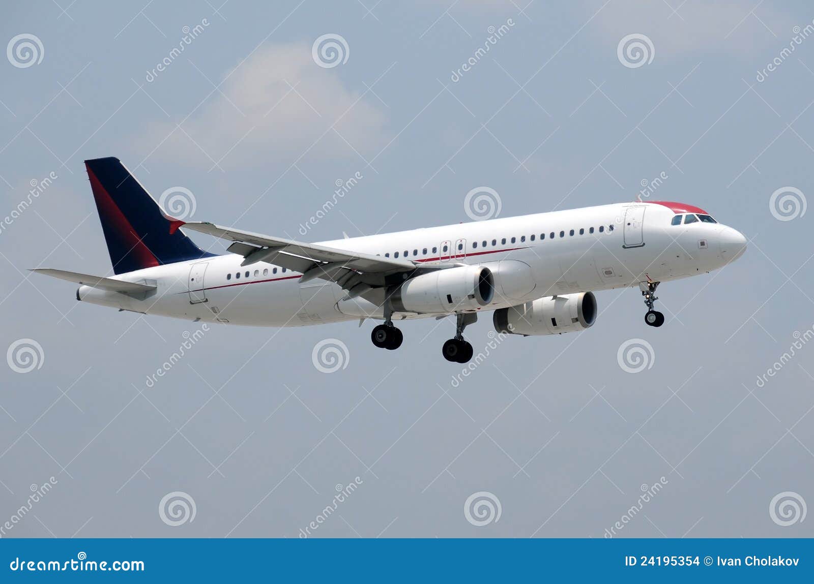 Modern passenger jet stock photo. Image of airliner, flight - 24195354