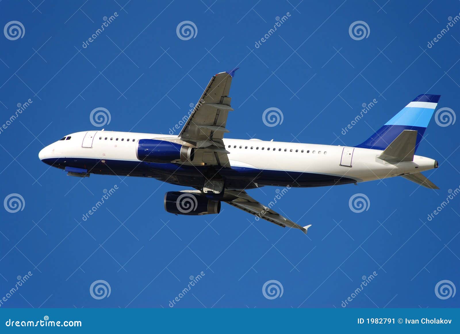 Modern Passenger Jet Airplane Taking Off Stock Image - Image of class ...
