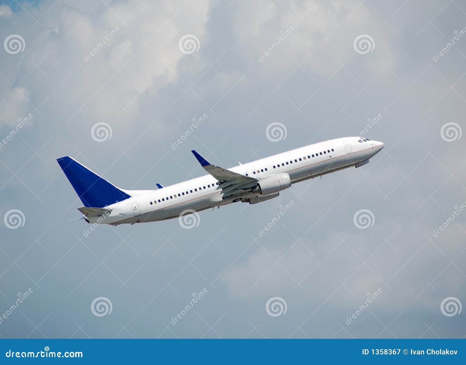 Modern Passenger Jet Taking Off Stock Image - Image of passenger ...