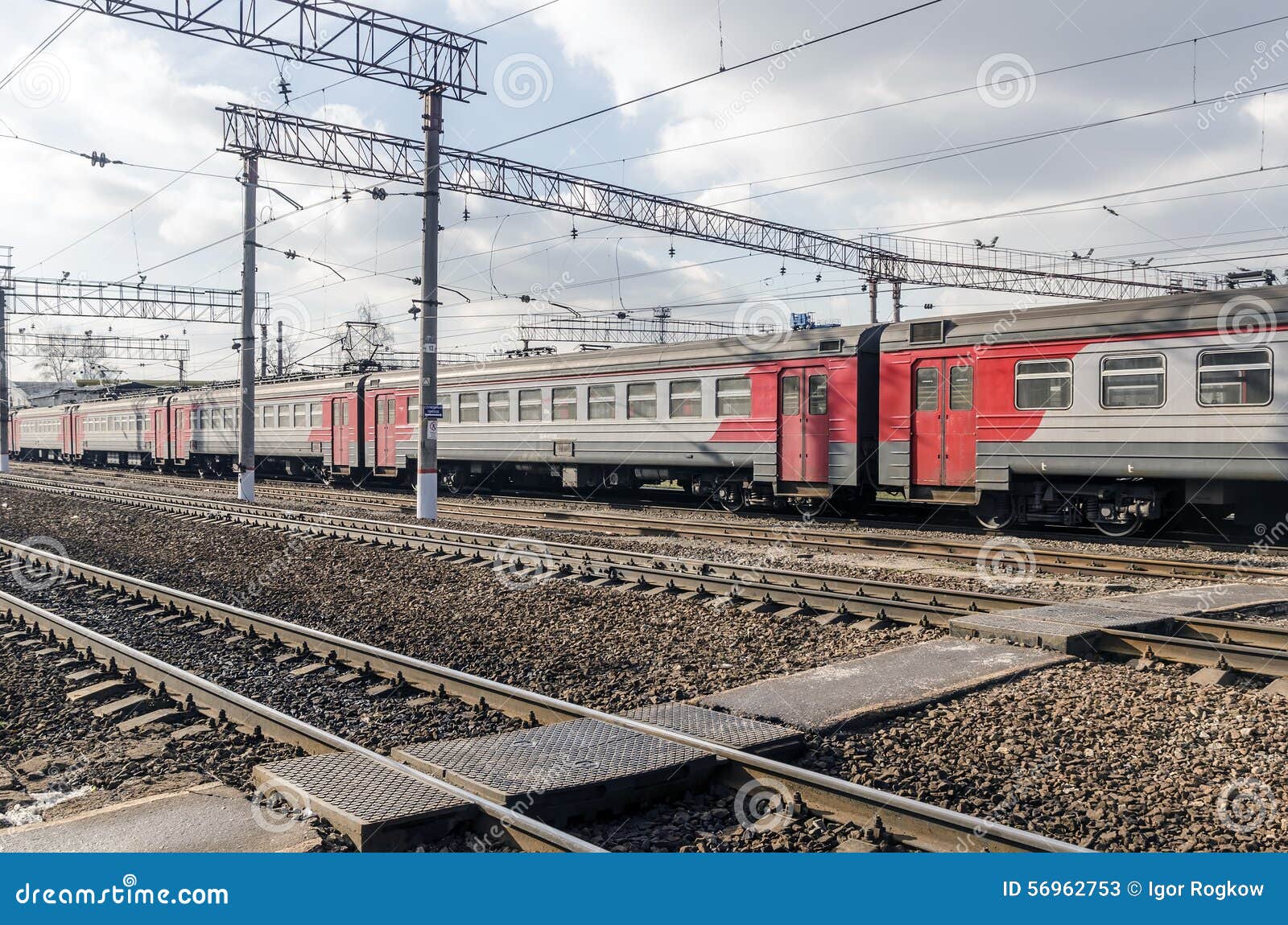 Modern Passenger Suburban Train on Moscow Rail Editorial Stock Photo ...