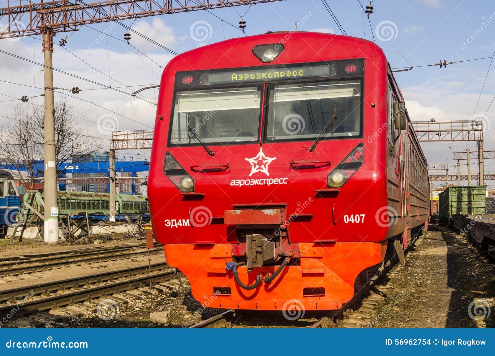Modern Passenger Suburban Train on Moscow Rail Editorial Stock Image ...