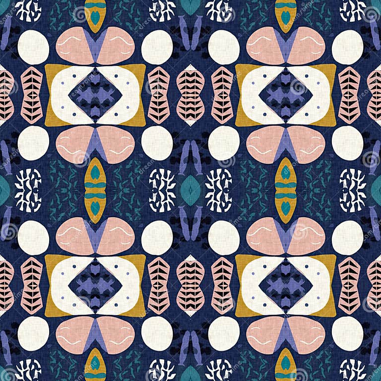 Modern Patchwork Grid Pattern with Fabric Effect Design. Seamless ...