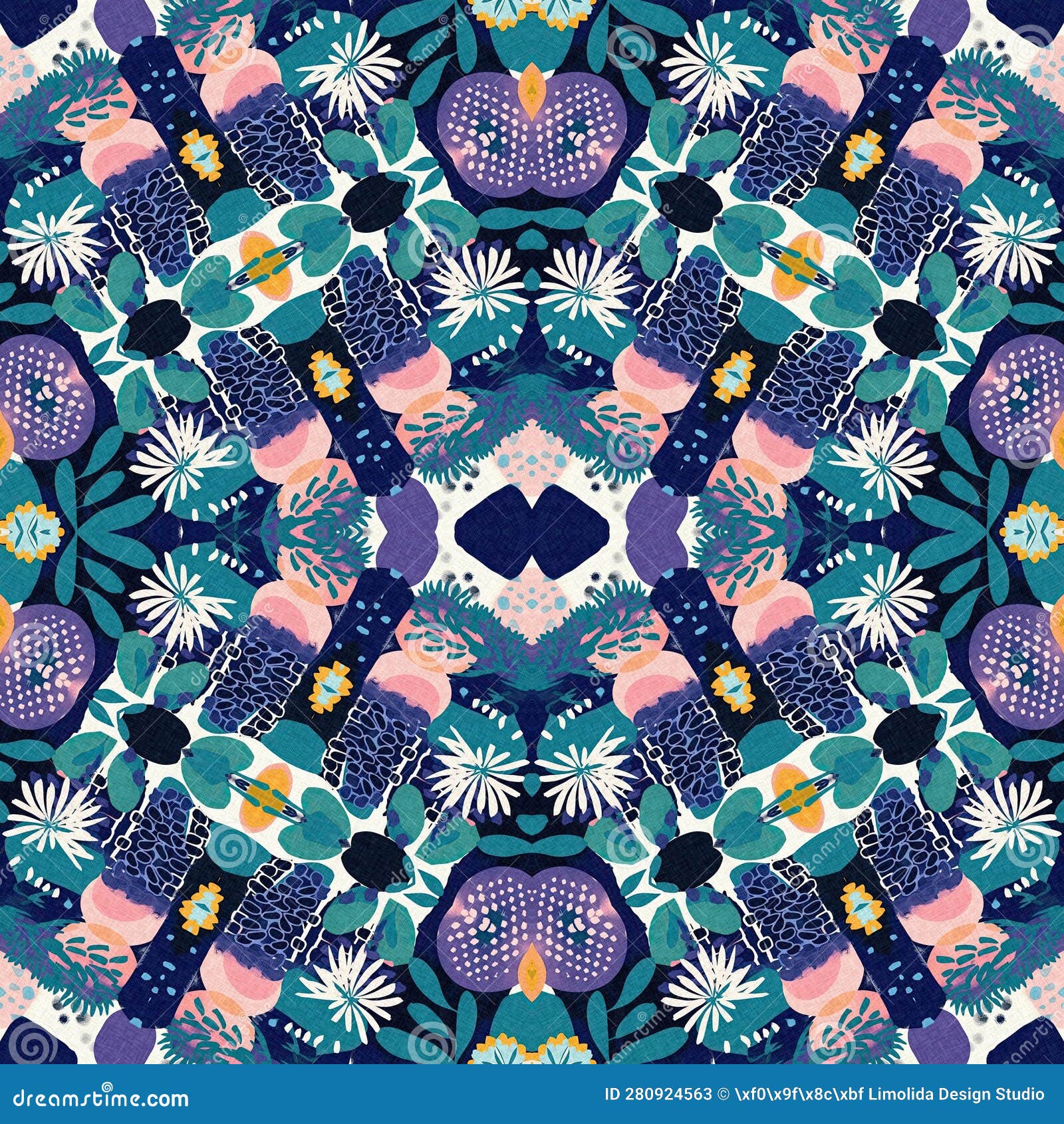 Modern Patchwork Grid Pattern with Fabric Effect Design. Seamless ...