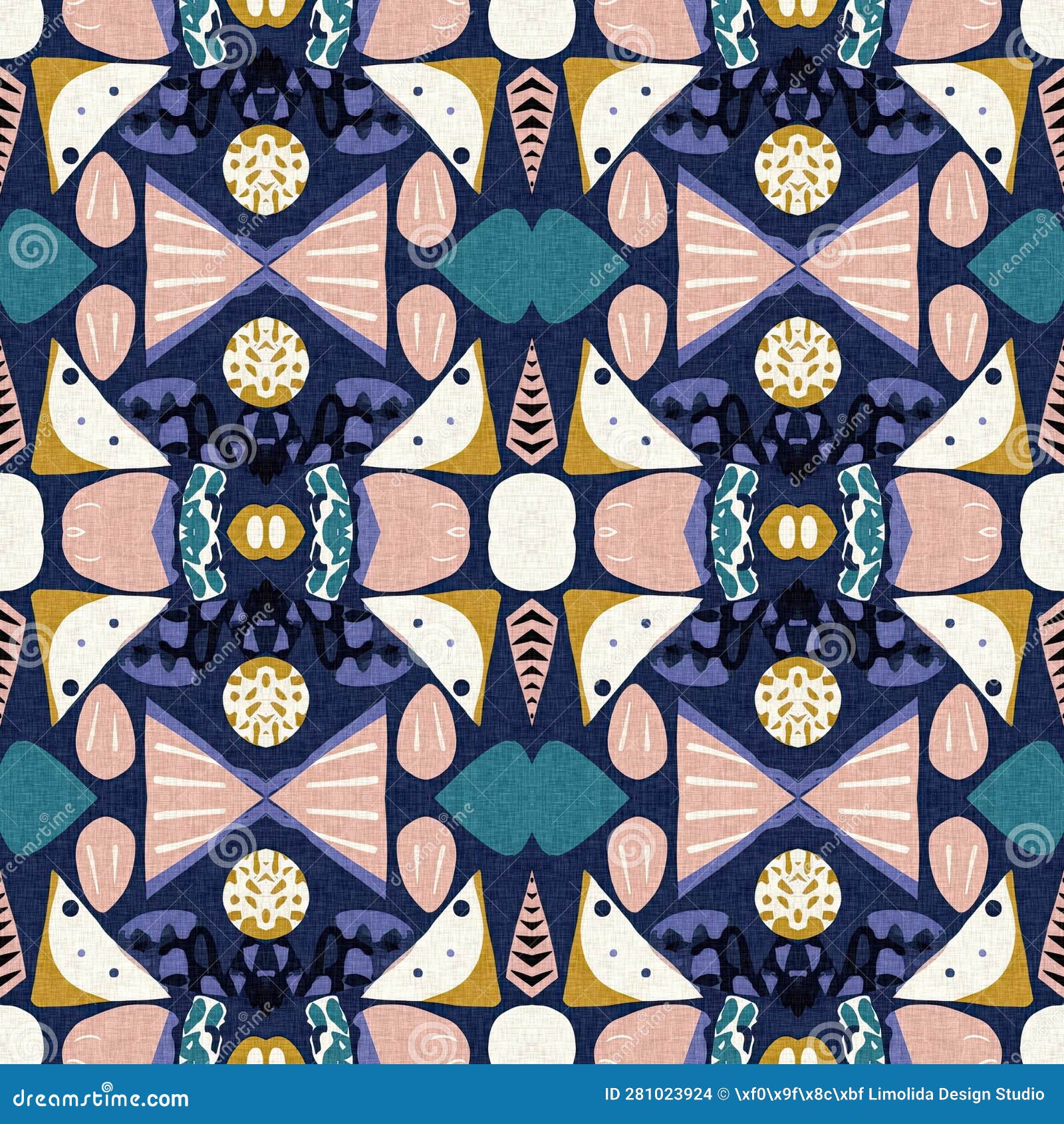 Modern Patchwork Grid Pattern with Fabric Effect Design. Seamless ...