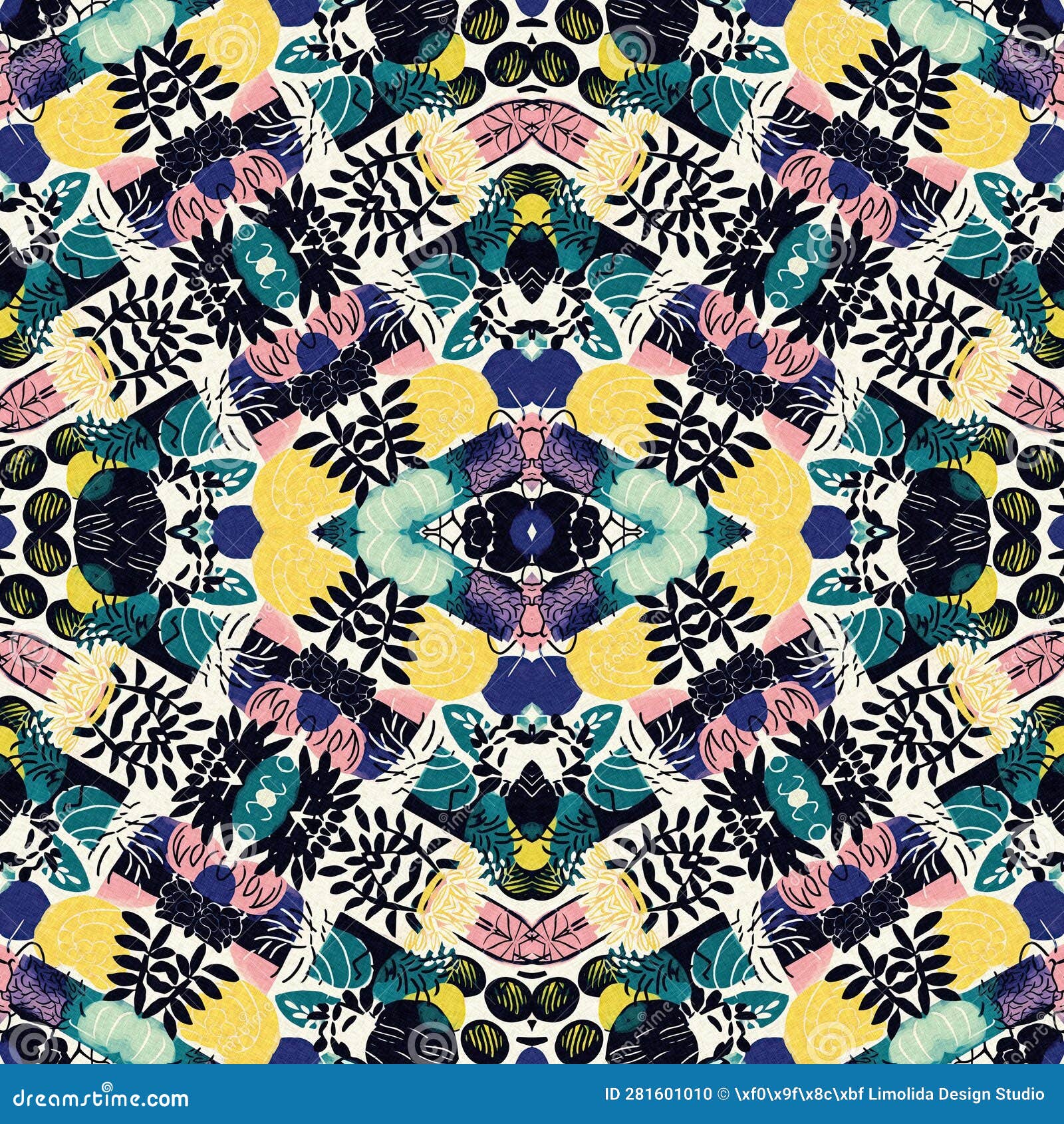 Modern Patchwork Grid Pattern with Fabric Effect Design. Seamless ...