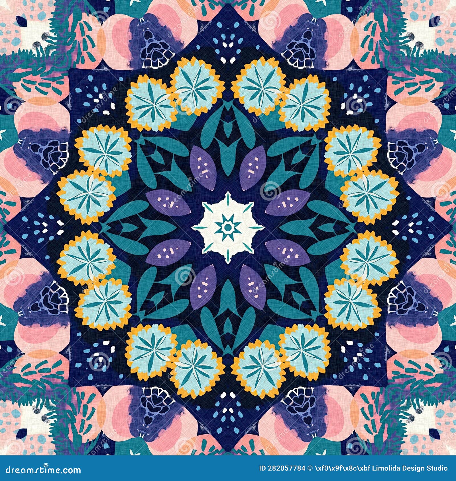 Modern Patchwork Grid Pattern with Fabric Effect Design. Seamless ...