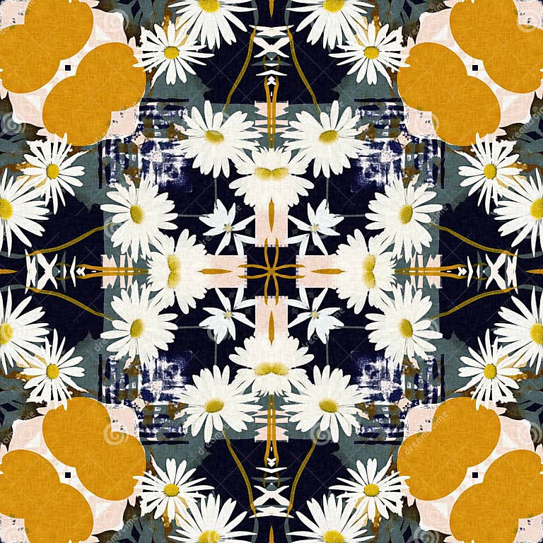 Modern Patchwork Grid Pattern with Fabric Effect Design. Seamless ...