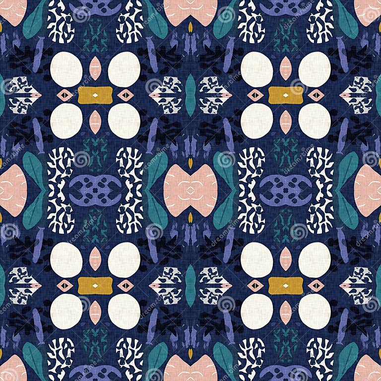 Modern Patchwork Grid Pattern with Fabric Effect Design. Seamless ...