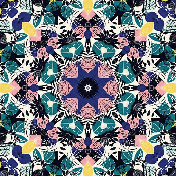 Modern Patchwork Grid Pattern with Fabric Effect Design. Seamless ...