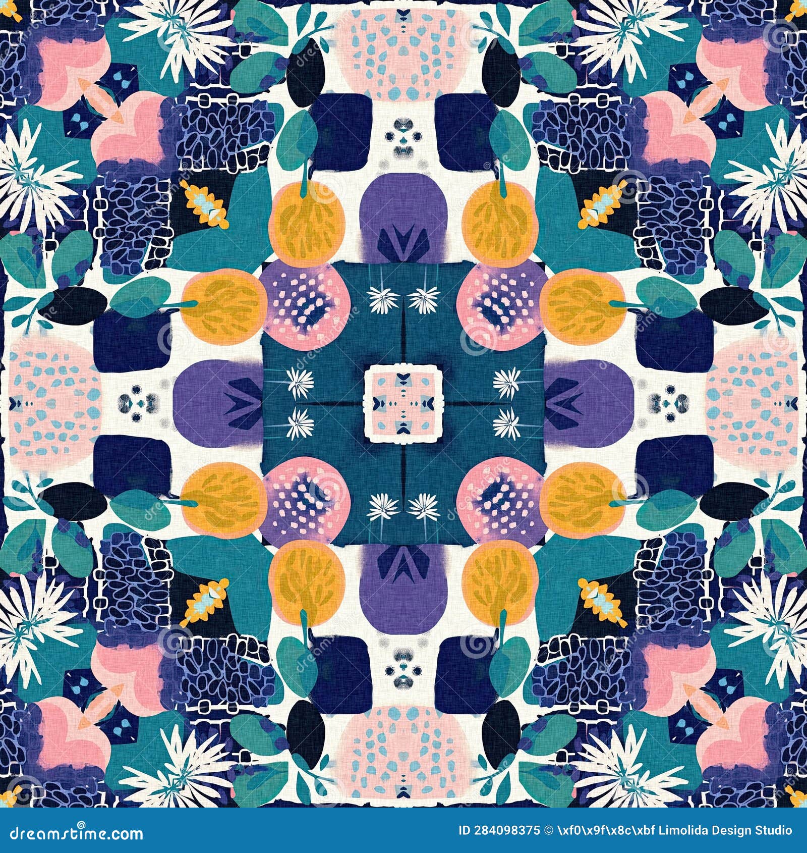 Modern Patchwork Grid Pattern with Fabric Effect Design. Seamless ...