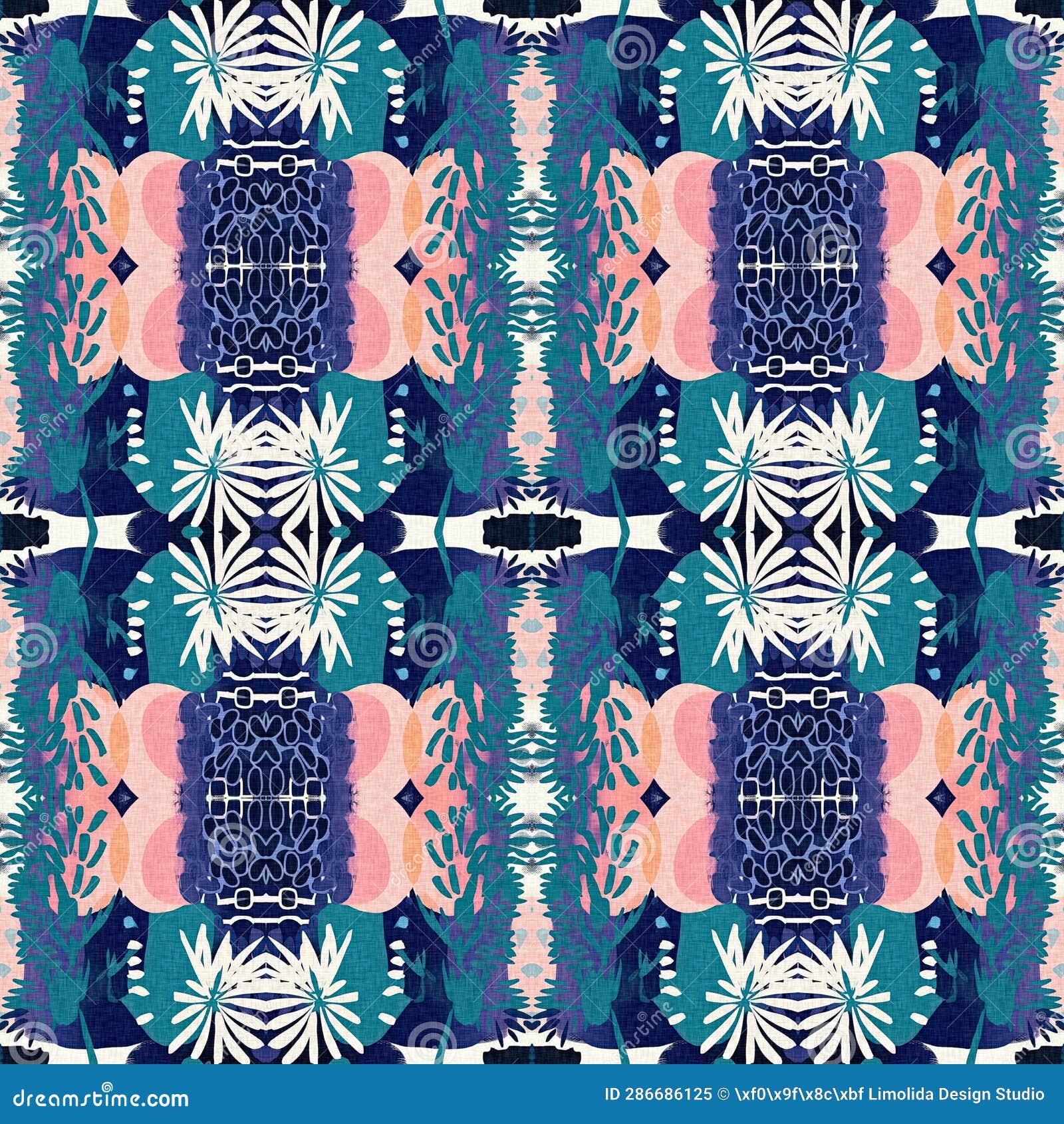 Modern Patchwork Grid Pattern with Fabric Effect Design. Seamless ...