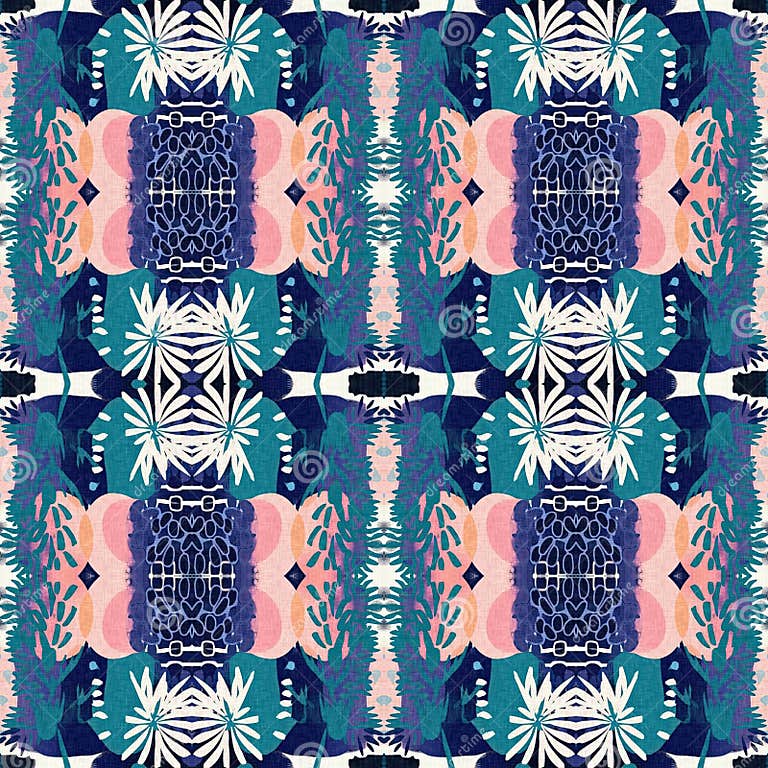 Modern Patchwork Grid Pattern with Fabric Effect Design. Seamless ...