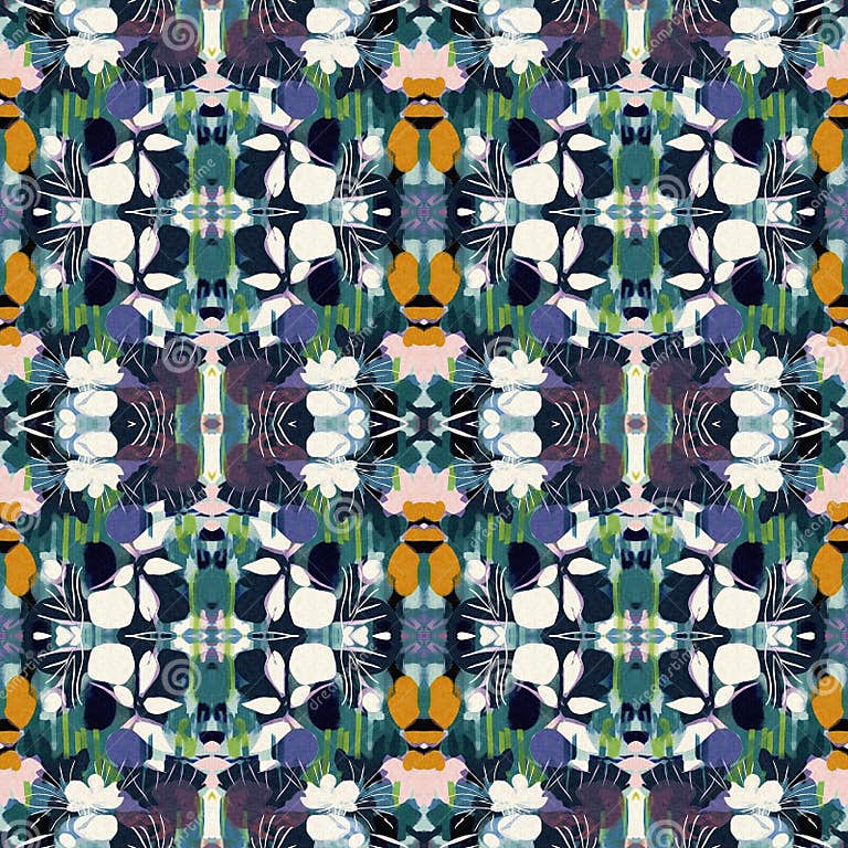 Modern Patchwork Grid Pattern with Fabric Effect Design. Seamless ...