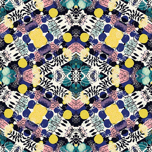 Modern Patchwork Grid Pattern with Fabric Effect Design. Seamless ...