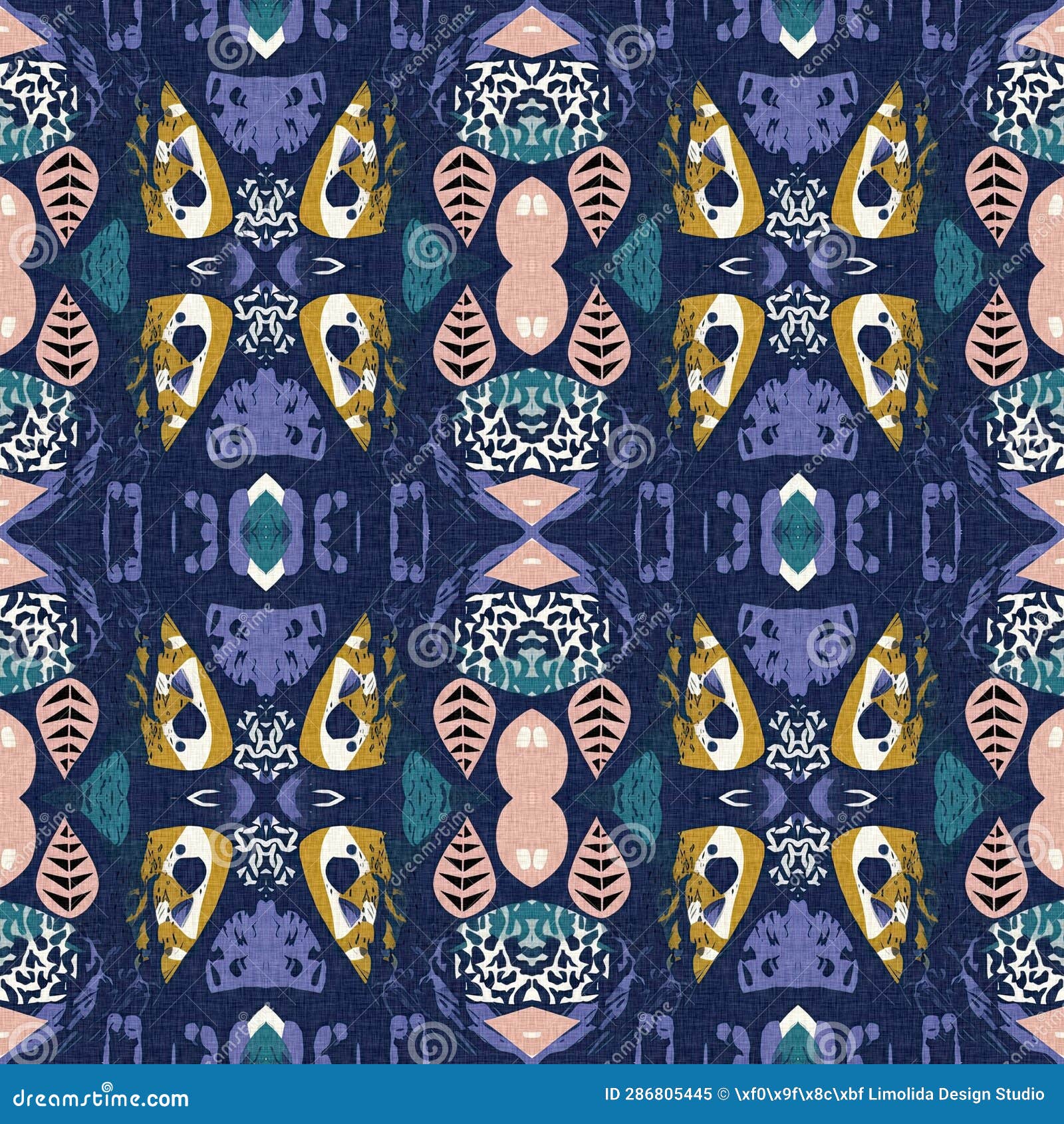 Modern Patchwork Grid Pattern with Fabric Effect Design. Seamless ...