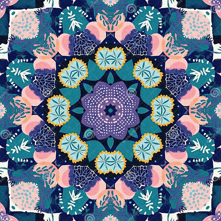 Modern Patchwork Grid Pattern with Fabric Effect Design. Seamless ...