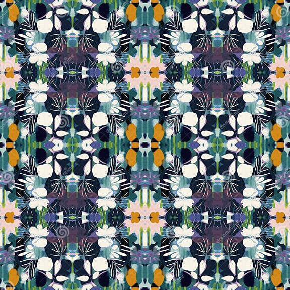 Modern Patchwork Grid Pattern with Fabric Effect Design. Seamless ...