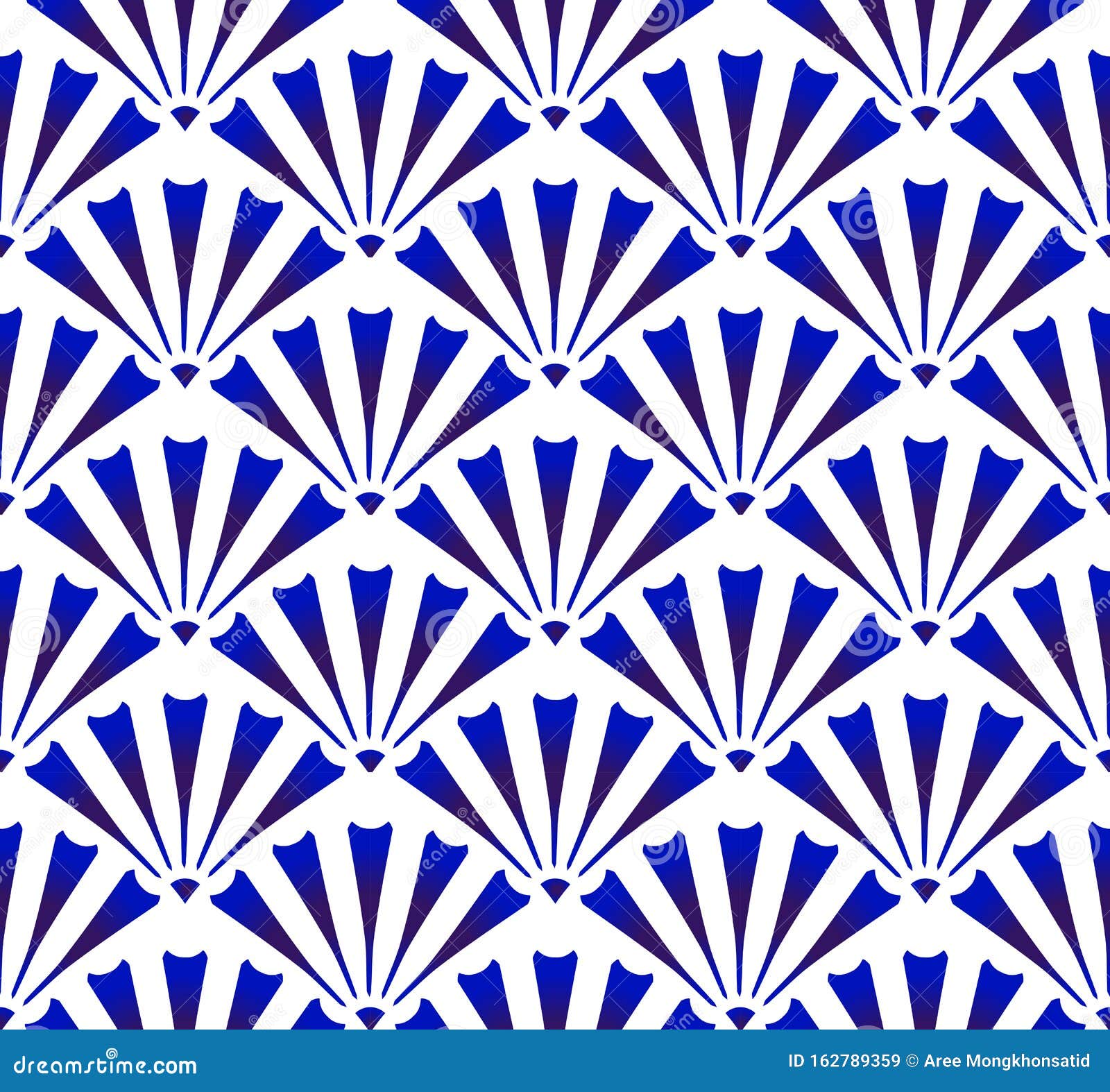 Modern Pattern with Hand Fan Stock Vector - Illustration of ornament ...