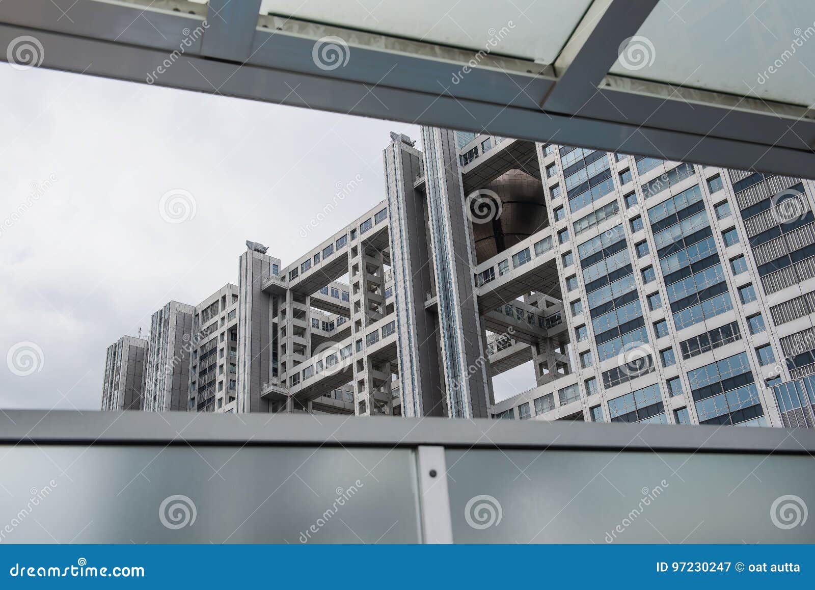 Modern Pattern of High Rise Building and Sky Background Stock Image ...
